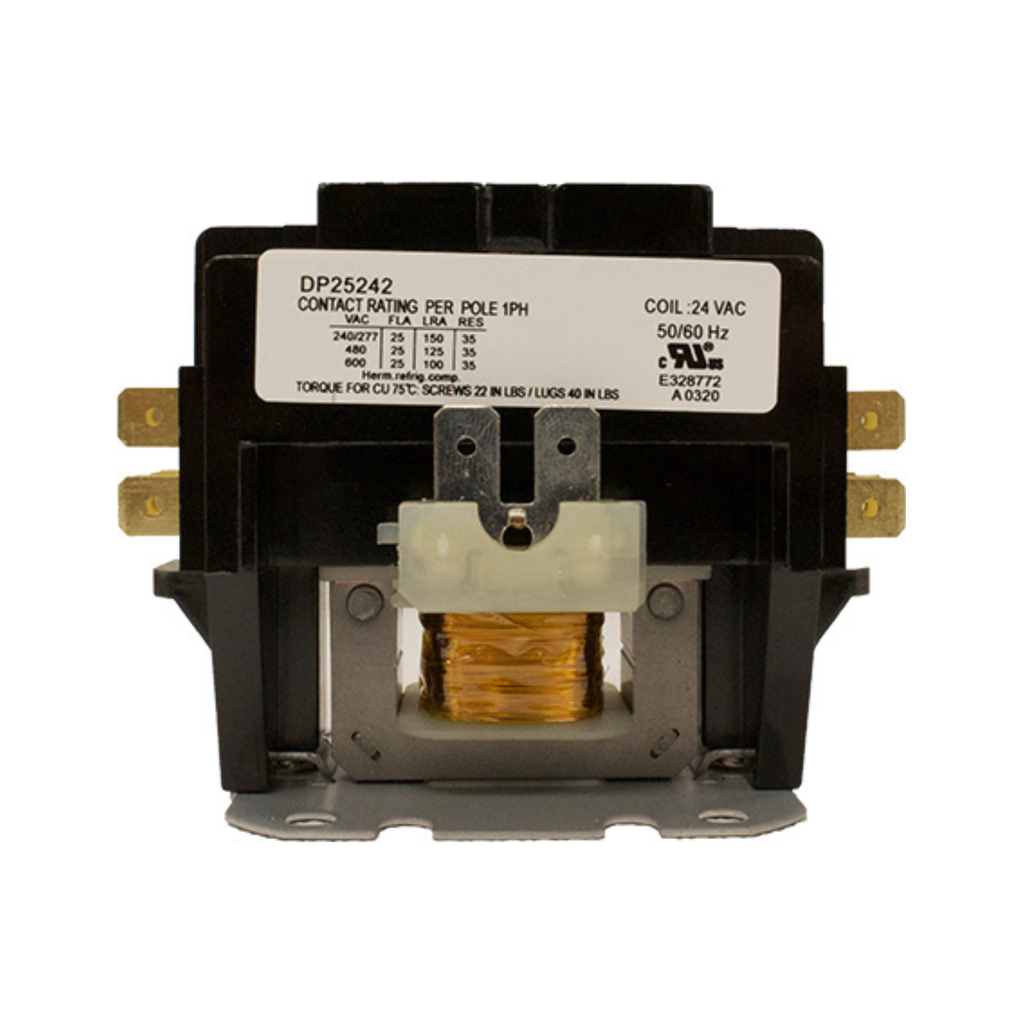 DP25242 CONTACTOR 25A 24V 2 POLE | GTA REFRIGERATION SUPPLY INC.